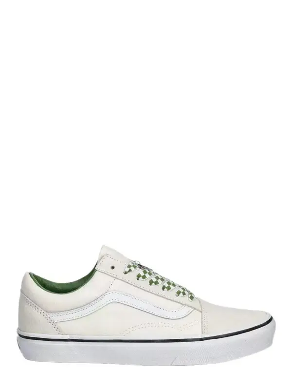 VANS Old Skool Low Top Sneakers With Checkerboard Detail - Neutrals