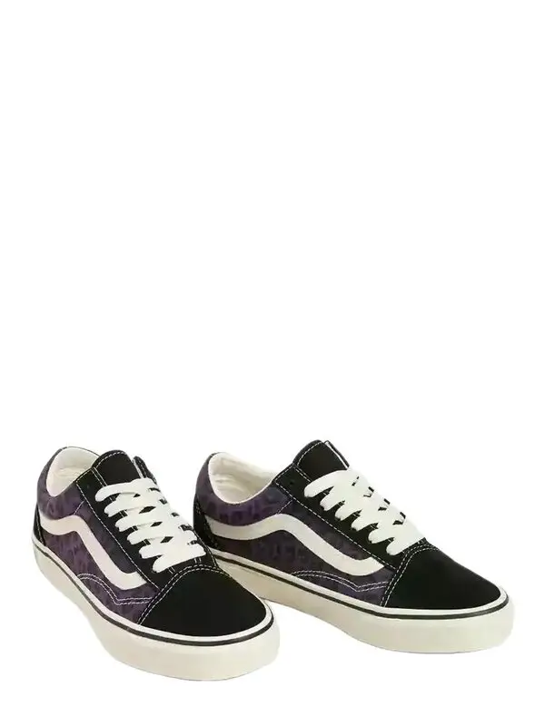 VANS Old Skool Leopard Print Sneakers - Black