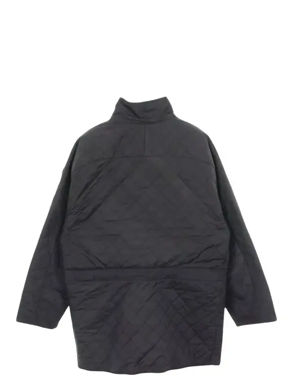 Hermès Reversible Quilted Zip-up Coat - Blue