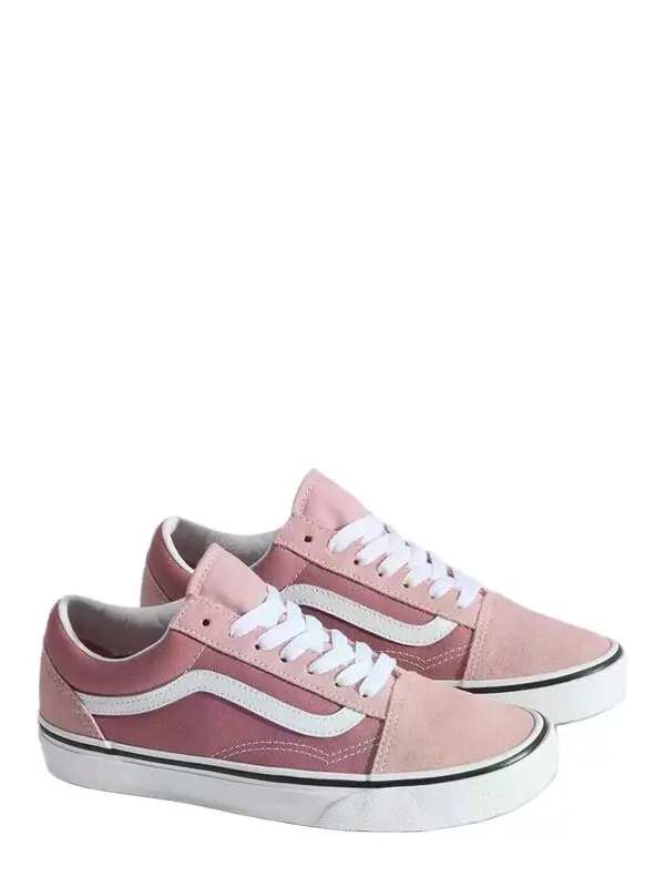 VANS Old Skool Low Top Sneakers With Signature Sidestripe - Pink