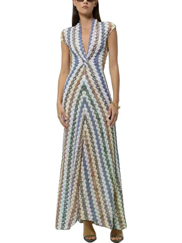 Missoni Torchon Raschel Maxi Dress - Blue