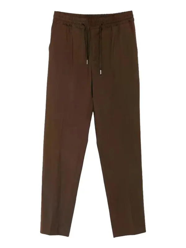 Sandro Drawstring-waist Pocket Trousers - Brown