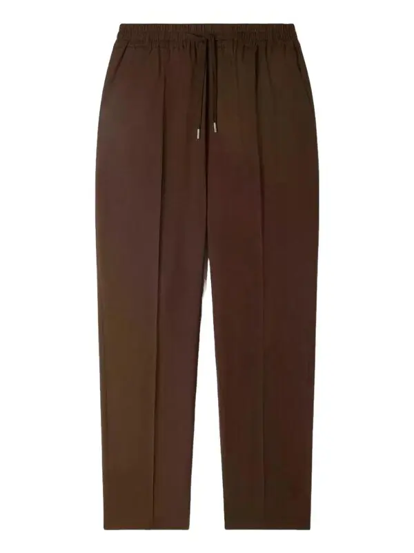 Sandro Elasticated Wool Trousers - Brown