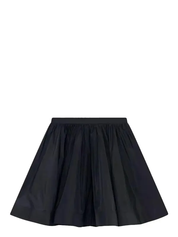 MSGM Pleated A-line Mini Skirt - Black