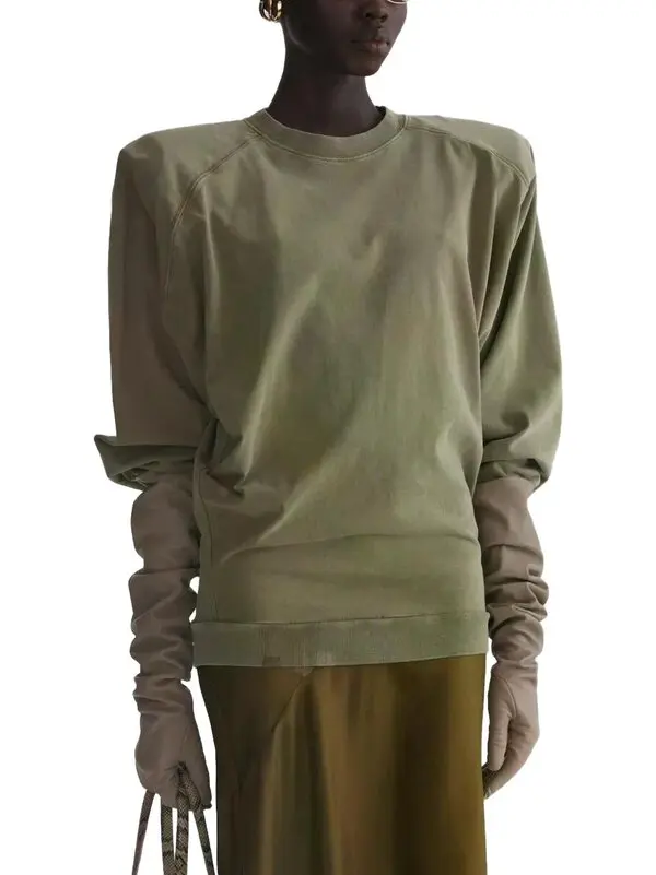 MUGLER Bat Long Sleeve T-shirt - Neutrals