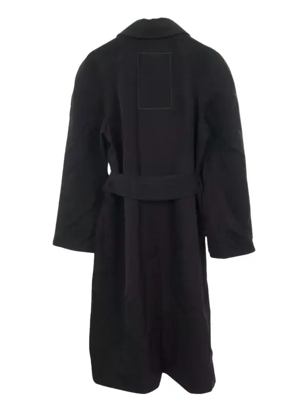 Burberry Belted Wool Coat - Black