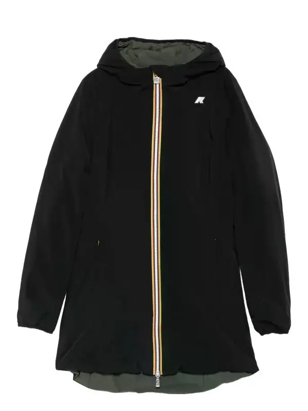 K-WAY Reversible Hooded Coat - Black