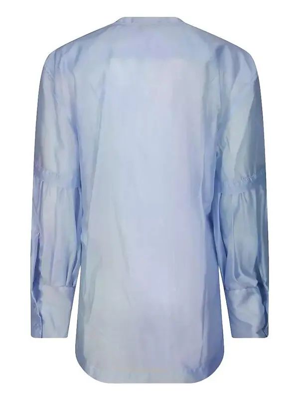 THELATEST Gathered Sleeve Blouse - Blue