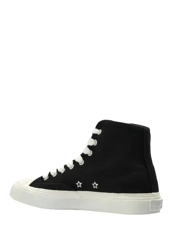 Kenzo Floral Embroidered High-top Sneakers - Black