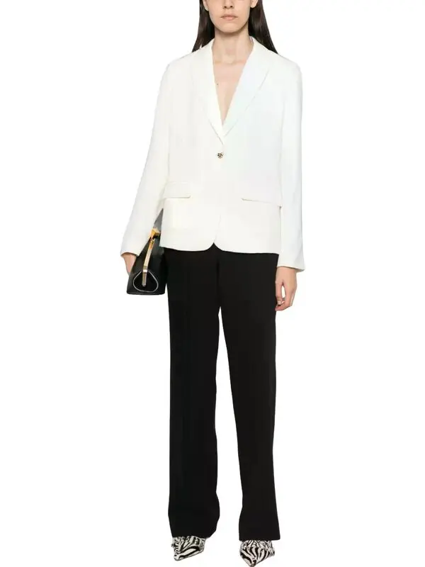 TWINSET Single-breasted Blazer With Heart Motif - White