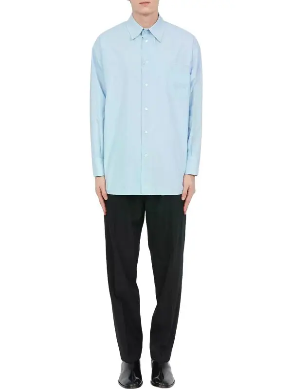 MAISON MARGIELA Cotton Poplin Shirt - Blue