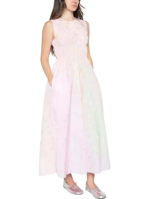 Cecilie Bahnsen Christy Floral-jacquard Dress - Pink