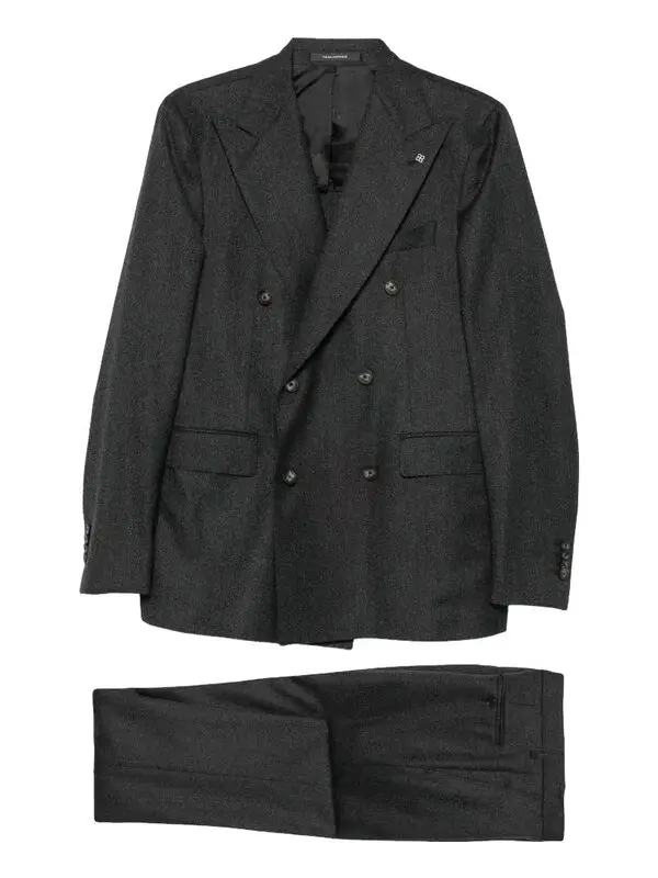 Tagliatore Double-breasted Wool Suit - Grey