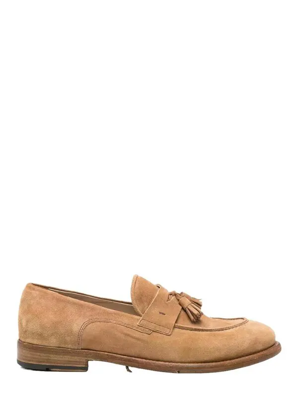 Eleventy Tassel Detail Suede Loafers - Brown