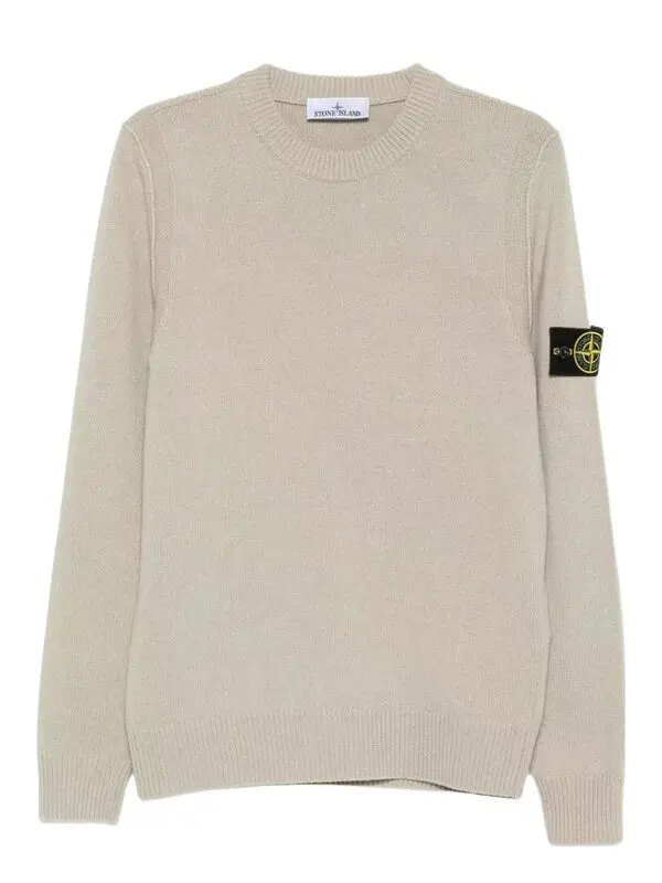 Stone Island 5100072 Lambswool Sweater - Neutrals
