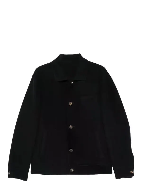 Eleventy Button-up Jacket - Blue