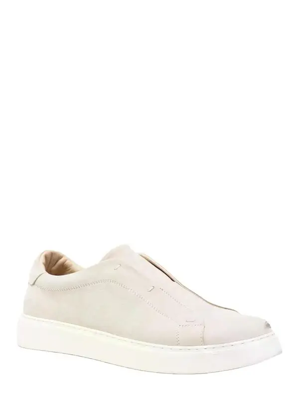 Eleventy Leather Slip-on Sneakers - Neutrals