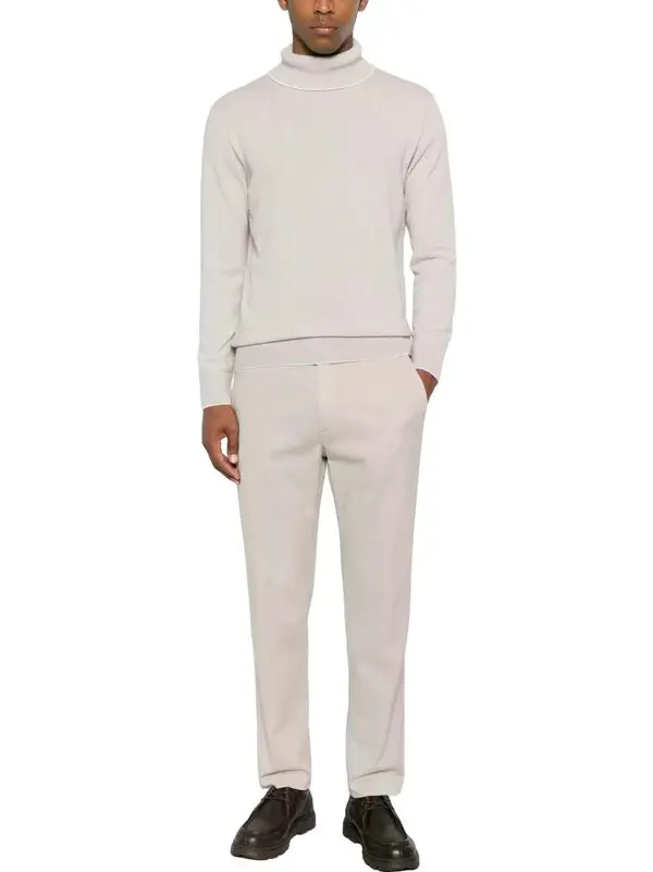 Eleventy Beige Twill Pocket Trousers - Neutrals