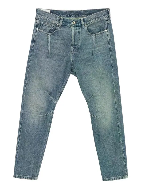 Eleventy Panelled Button Jeans - Blue
