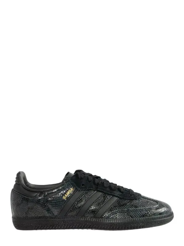 Adidas Samba Og Sneakers With Snakeskin Effect - Black