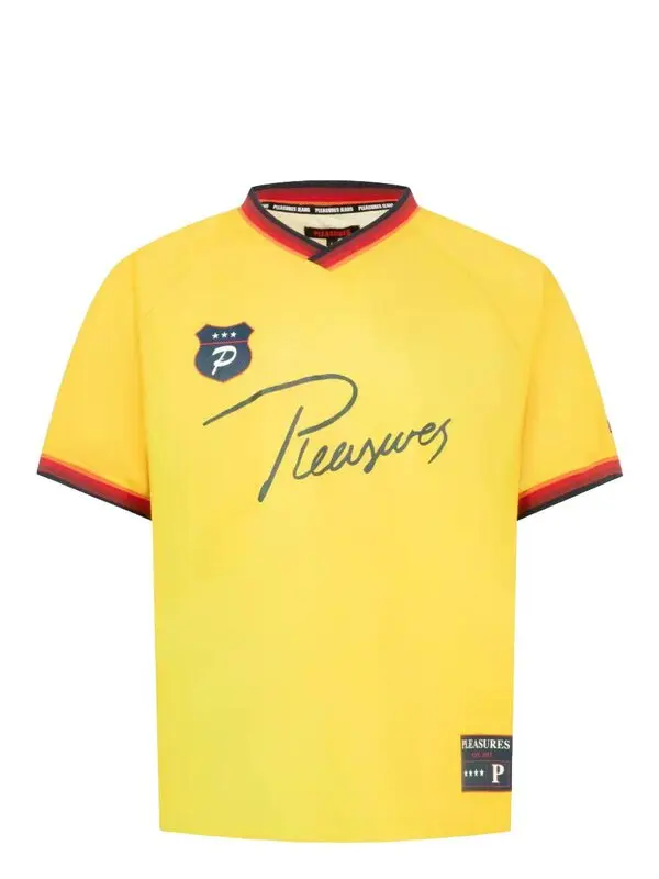 PLEASURES Mona Graphic Print T-shirt - Yellow
