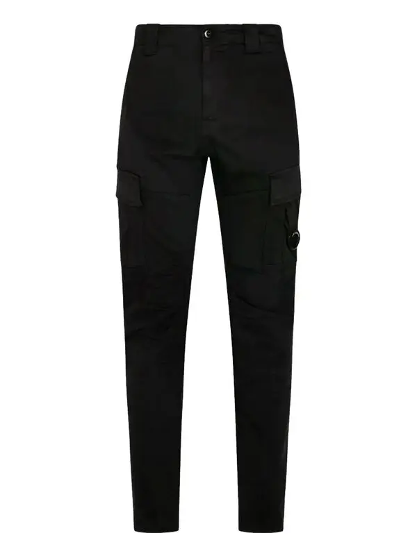 C.P. COMPANY Lens Detail Cargo Pants - Black