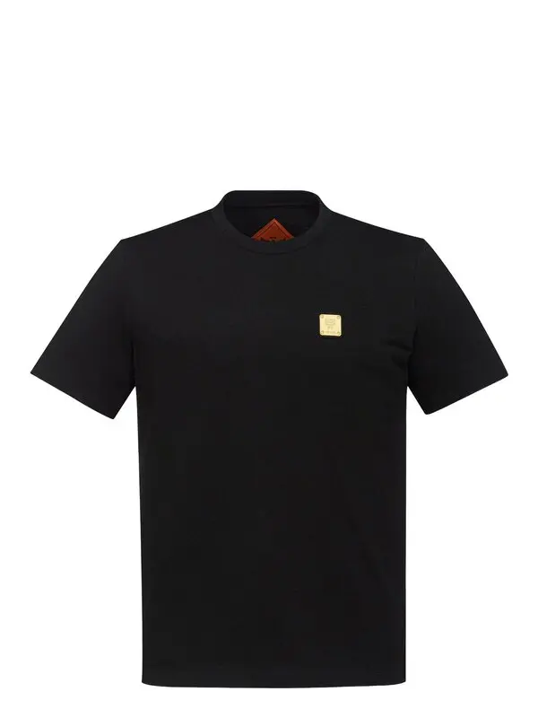 Mcm Logo Plate T-shirt - Black