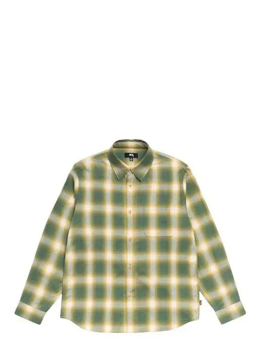 StÜssy Beach Ombre Plaid Shirt - Green