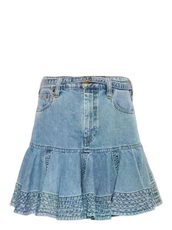 Zimmermann Indra Denim Mini Skirt - Blue