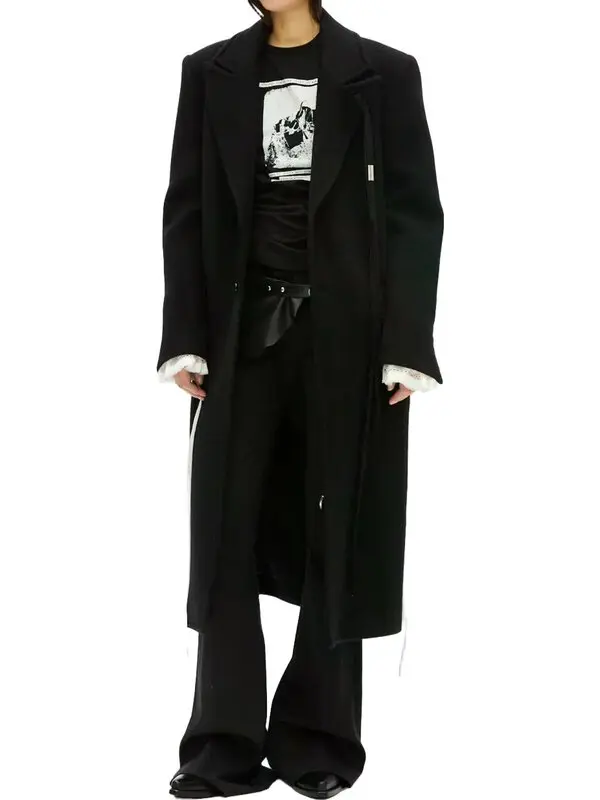 ANN DEMEULEMEESTER Ruched T-shirt With Graphic Print - Black