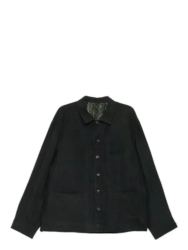ZIGGY CHEN Spread-collar Jacket - Black
