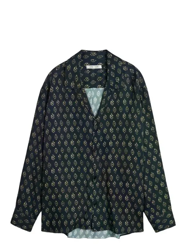 CMMN SWDN Rhodes Printed Shirt - Blue