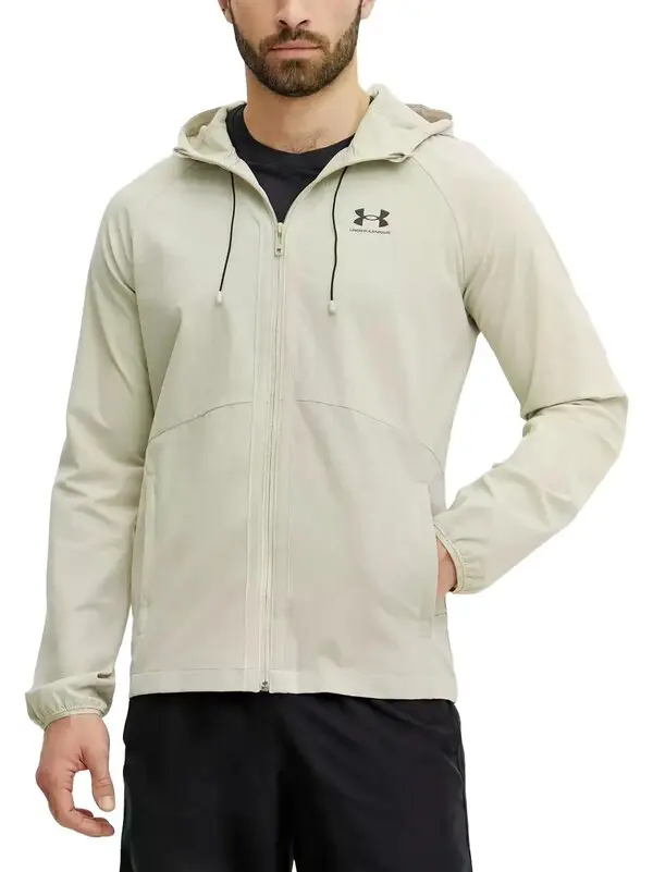 Under Armour Logo-print Zip-up Jacket - Neutrals