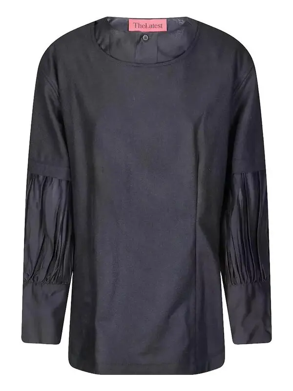 THELATEST Erin Balloon Sleeve Blouse - Black