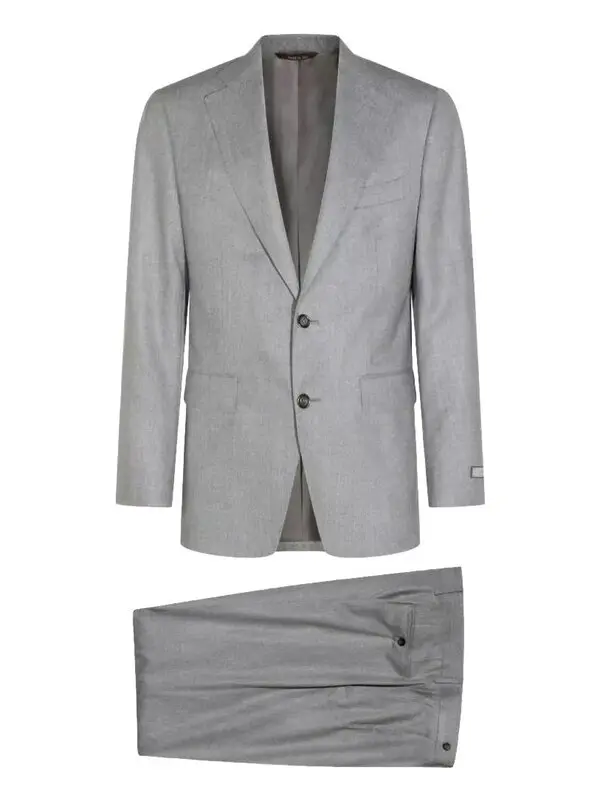 Canali Wool Two-piece Suit - Grey