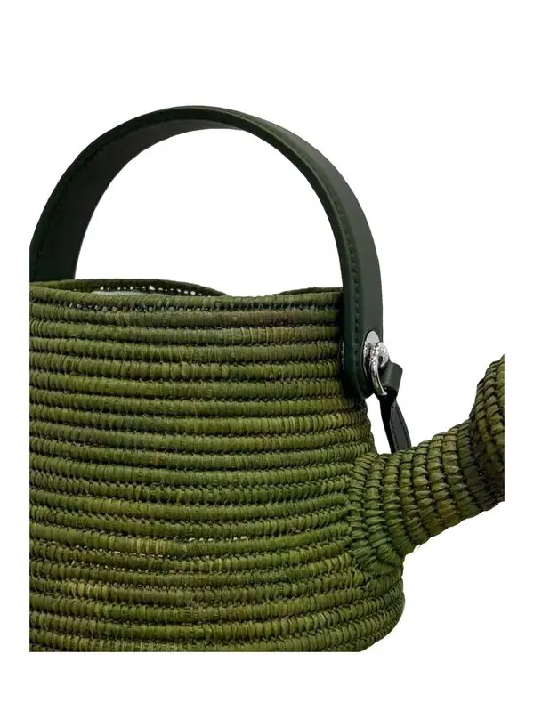 Loewe Raffia Watering Can Shoulder Bag - Green