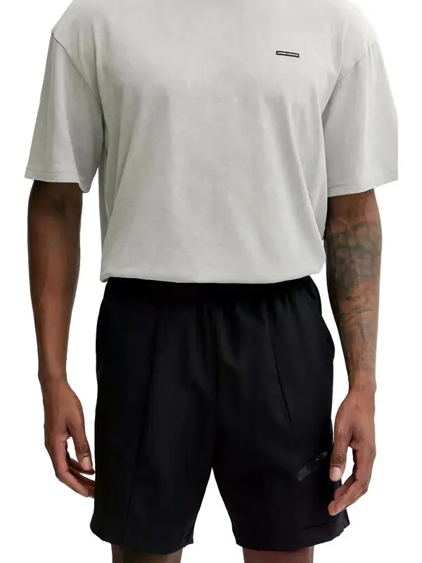 Under Armour Unstoppable Woven Logo-print Elasticated-waist Shorts - Black