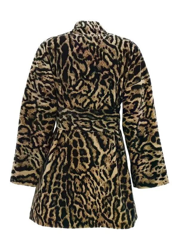 IRIE' Irie Leopard-print Belted Coat - Neutrals
