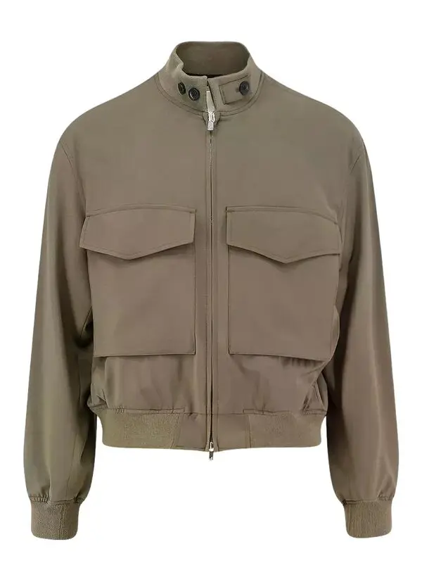 TONYWACK Zip-up Flap-pocket Jacket - Brown