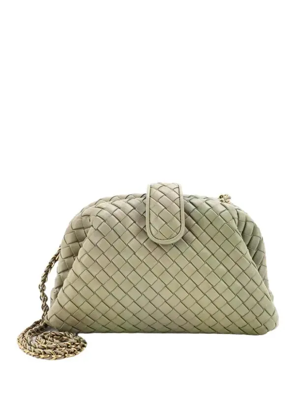 Bottega Veneta Lauren 1980 With Chain Clutch Bag - Green