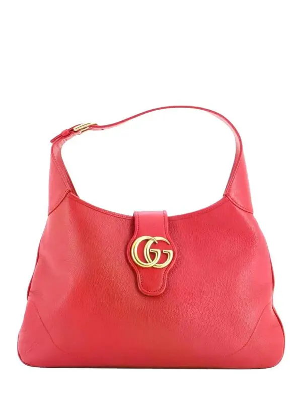 Gucci Aphrodite Leather Medium Shoulder Bag - Red
