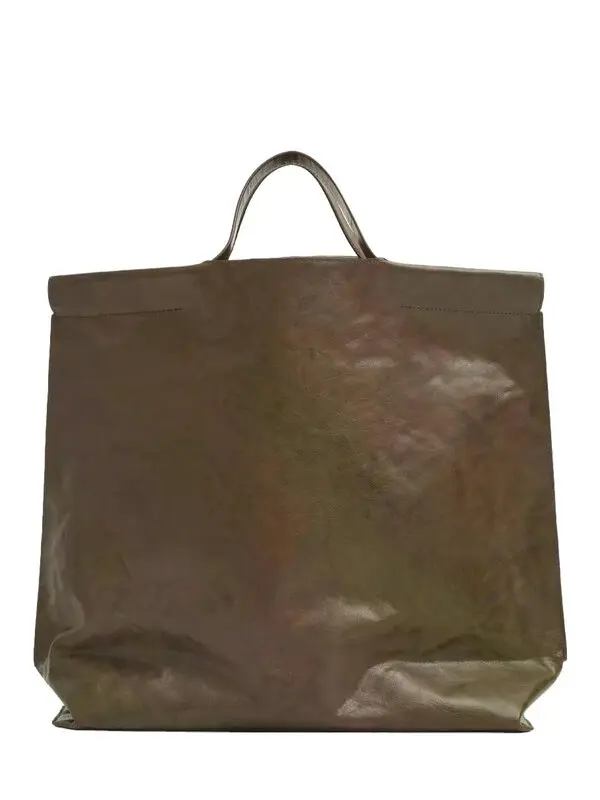 BEA MOMBAERS L Shopper Leather Tote Bag - Brown