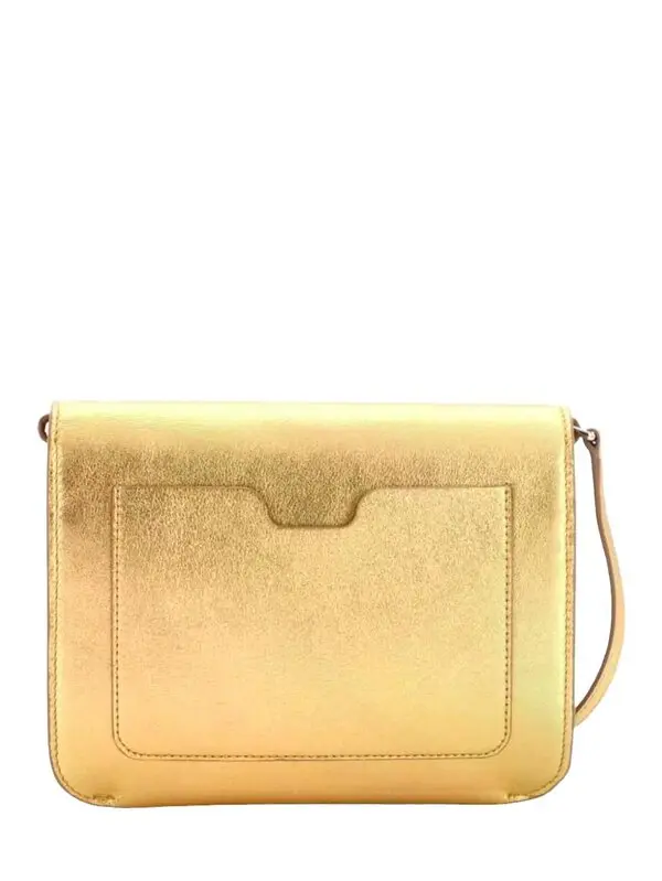 Burberry Tb Wallet On Strap Leather Crossbody Bag - Gold