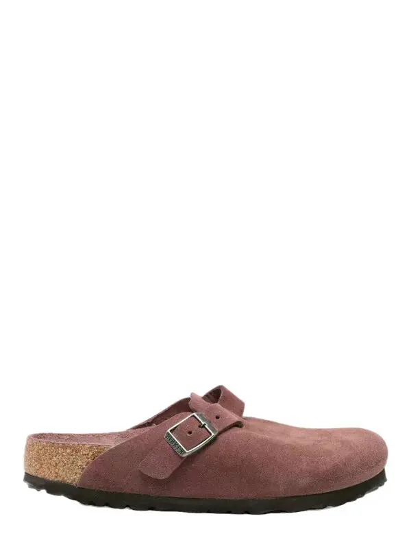 BIRKENSTOCK Suede Mule - Brown