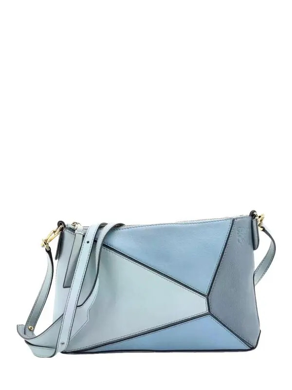 Loewe Puzzle Pochette Bag Leather - Blue