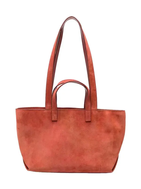 A.p.c. Suede Tote Bag - Orange