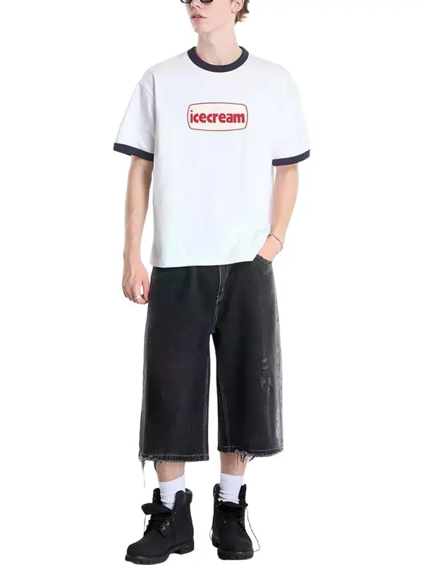 BILLIONAIRE BOYS CLUB - ICE CREAM Icecream Tub Ringer T-shirt - White