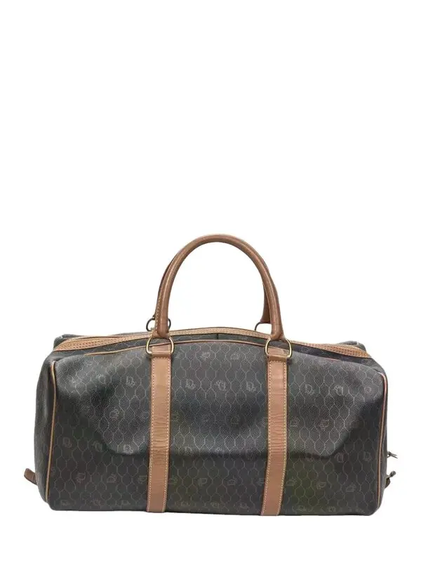Dior Honeycomb Patterned Luggage - Brown