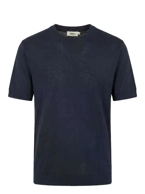 Altea Fine-knit Short-sleeve T-shirt - Blue
