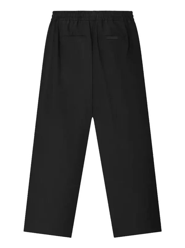 Fear Of God Silk-blend Pleat Front Drawstring Trousers - Black